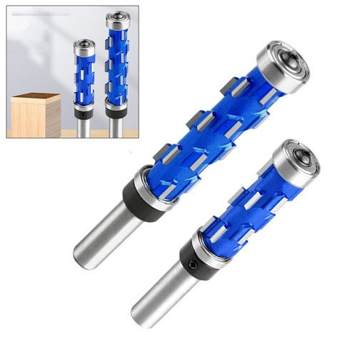 2pcs CNC Spiral Router Bits Dual Bearing 12mm Shank for Woodworking ...