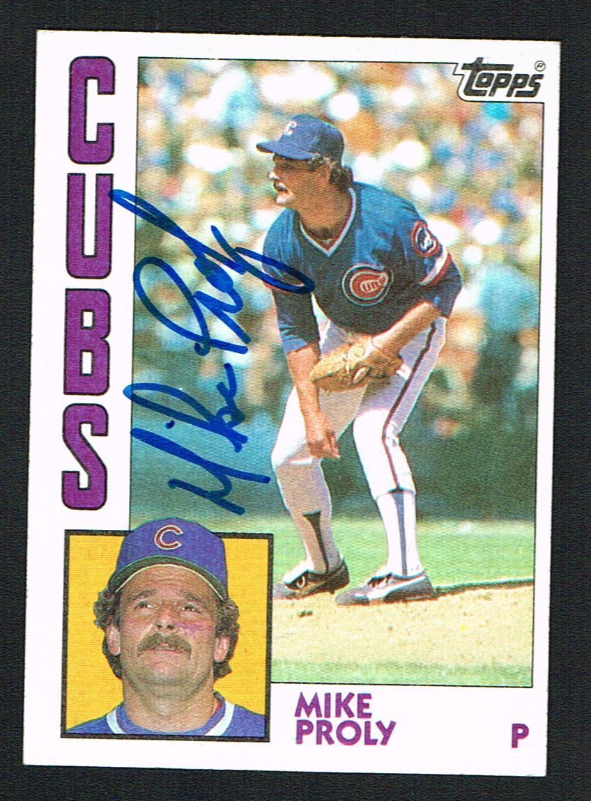 Mike Proly #437 signed autograph auto 1984 Topps Baseball Trading Card ...