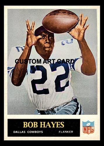 Bob Hayes Dallas Cowboys 1965 Style Custom Football Art Card | eBay