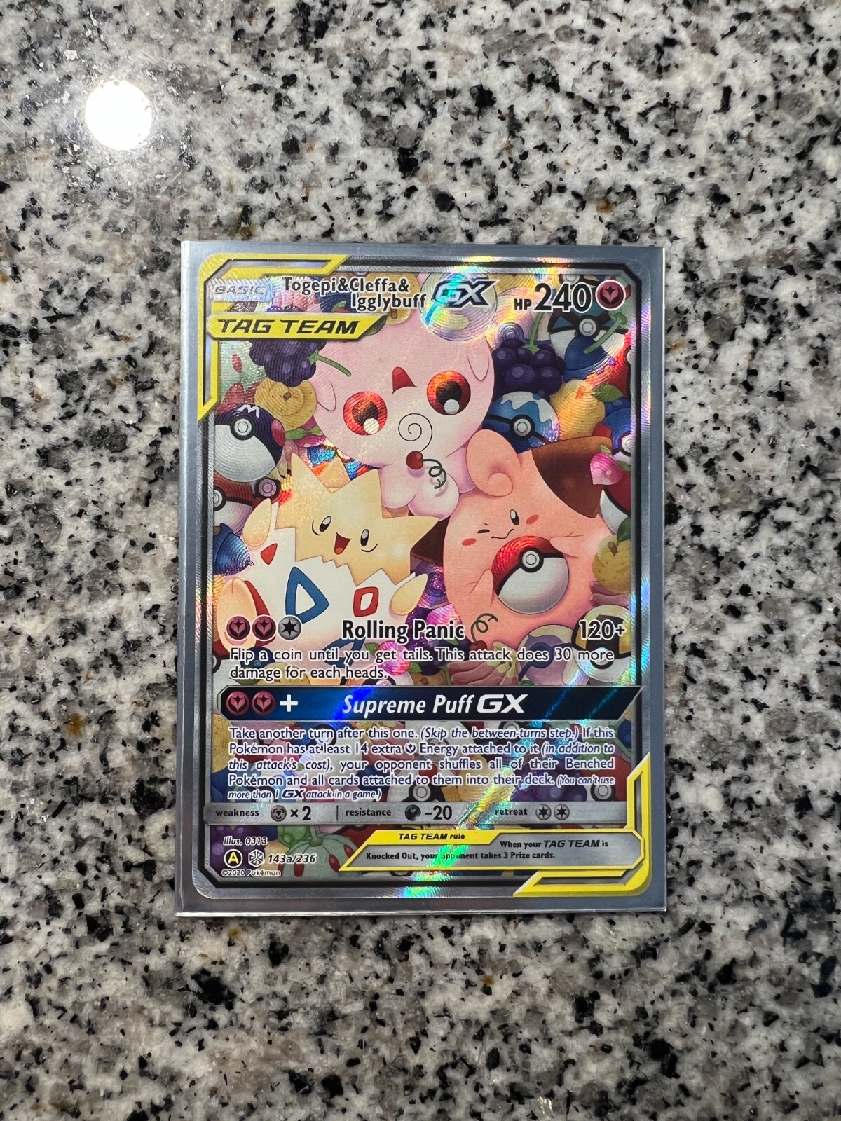 Pokemon Togepi & Cleffa & Igglybuff GX Tag Team Alternate Art 143a/236 ...