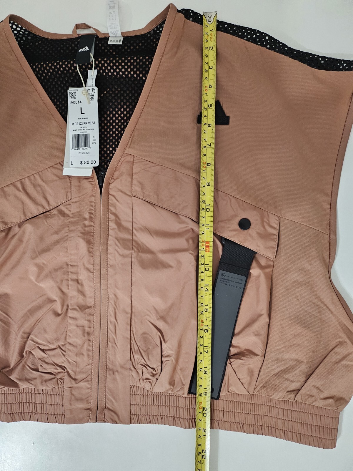 adidas Men's City Escape Premium Vest IA0014 Clay Strata Size L | eBay