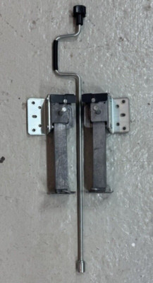 AL-KO REAR TELESCOPIC CORNER STEADIES FULL KIT, WINDER BRACE, NUTS AND ...