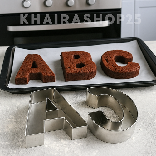 Large Alphabet Cake Molds – A B C Stainless Steel Baking Pan | Letter ...