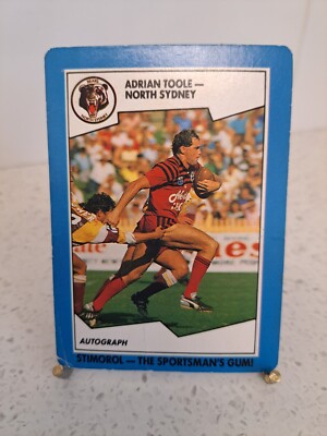 1989 STIMOROL SCANLENS, ADRIAN TOOLE, NORTH SYDNEY BEARS 88/156. | eBay ...