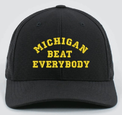 Michigan Beat Everybody Hat Embroidered BASEBALL Hat. BLACK COLOR | eBay