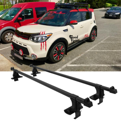 2010-2024 KIA Soul Roof Rack Cross Bar Cargo Carrier 54" | Black ...