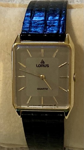 Vintage LORUS Watch Y131-5230 Brown croc embossed strap 9 inches ...