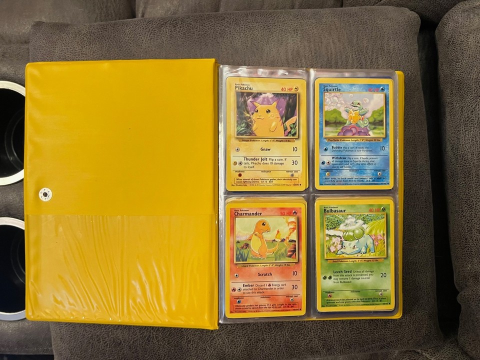 Vintage 1999 Bulbasaur Binder + WOTC Pokemon Cards Collection Lot Base ...