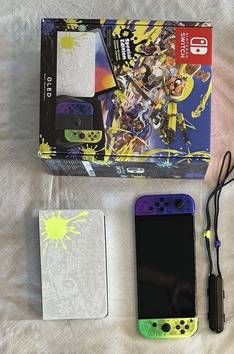 Nintendo Switch OLED Splatoon 3 Edition with 512gb micro sd card | eBay