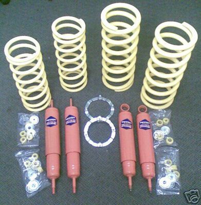 Land Rover Defender 110 40mm Suspension Lift Springs / Shocks & Turret ...