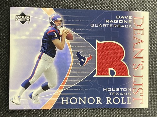 2003 Upper Deck Honor Roll Dean’s List Jersey Relic Dave Ragone #DL-DR ...
