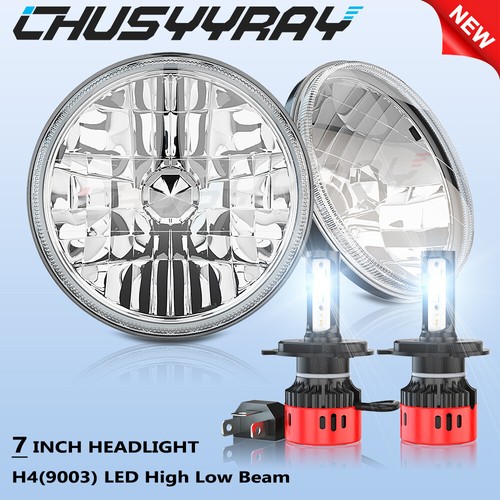 7inch LED Headlights with DRL High Low Beam for Mazda 90-97 Miata MX5 ...