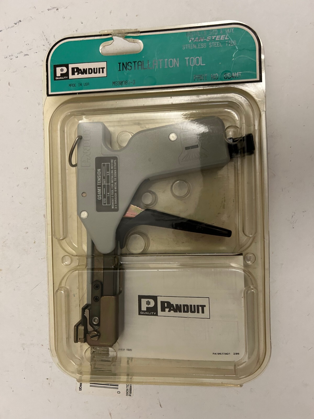 PANDUIT GS4MT CABLE TIE TOOL, CONTROLLED TENSION, CUT OFF NEW OPEN ...