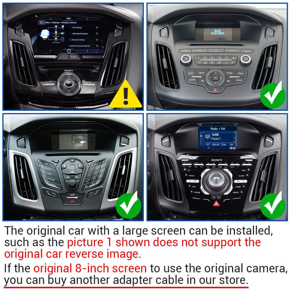 For 2012-2018 Ford Focus GPS Navi Car Stereo Radio Touch Screen 9.7 ...