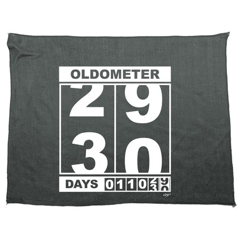 Oldometer Birthday 29 30 - Funny Novelty Sports Microfiber Towel Gift ...