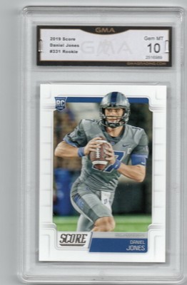 2019 SCORE DANIEL JONES ROOKIE CARD NEW YORK GIANTS QUARTERBACK | eBay