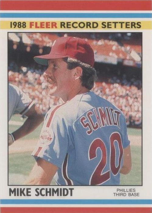 1988 Fleer Baseball Record Setters - Mike Schmidt #35 for sale online ...