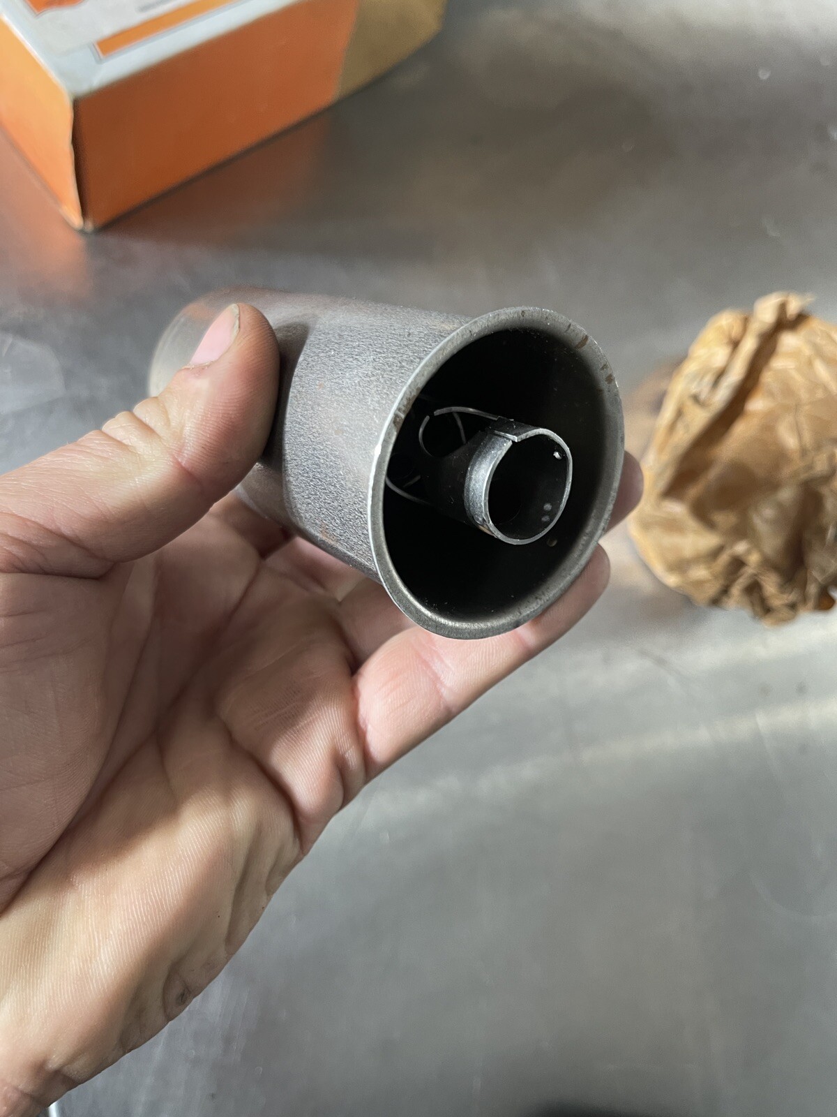 Harley Davidson Panhead Oil Filter Cup FL FLH 63826-53 Engine Motor Pan ...