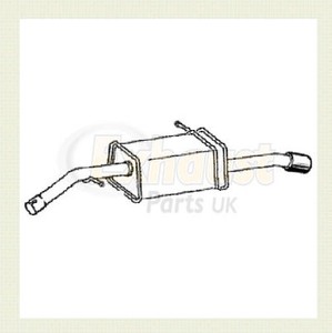 CITROEN DS3 1.6 HDi CAR REAR EXHAUST SILENCER BACKBOX HANGER BAND STRAP ...
