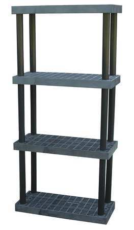 STRUCTURAL PLASTICS S3616X4 Plstc Shelf,16inx75inx36inShlfLdCp:160lb ...
