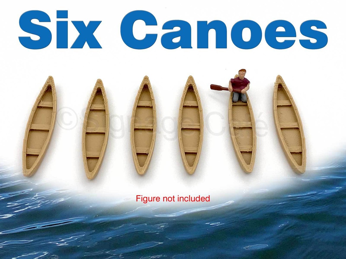Märklin HO Scale Model Railroad Train Tracks SIX 6 - HO Scale Canoes ...