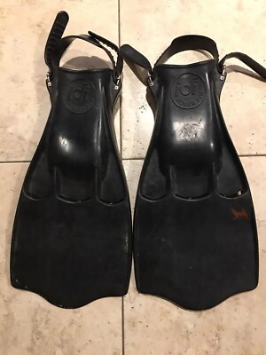 Classic IDI Scuba Diving Power Fins Large Open Heel Adjustable Dive ...