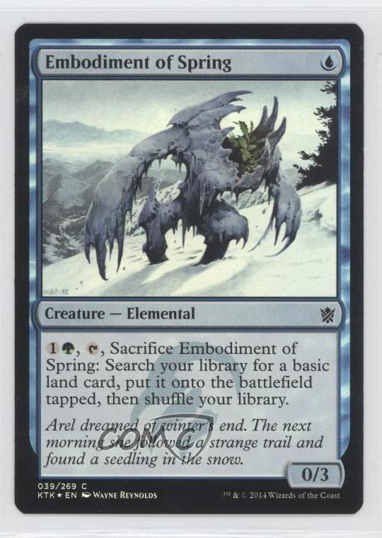 2014 Magic: The Gathering - Khans of Tarkir Foil Embodiment of Spring ...