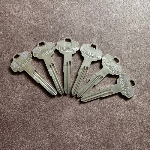 6x EDMONDS C368 UNCUT BLANK AUTOMOTIVE DATSUN DA9 DA23 CAR KEY NEW OLD ...