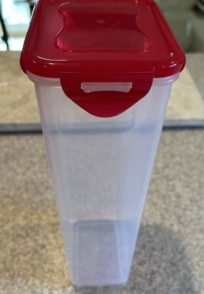 Lock N Lock Pantry Storage Containers Set of 33 containers with Red ...