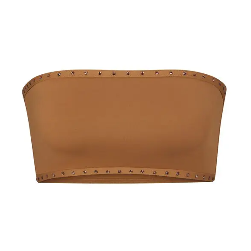 Skims Rhinestone Swim Bandeau Bikini Top | eBay