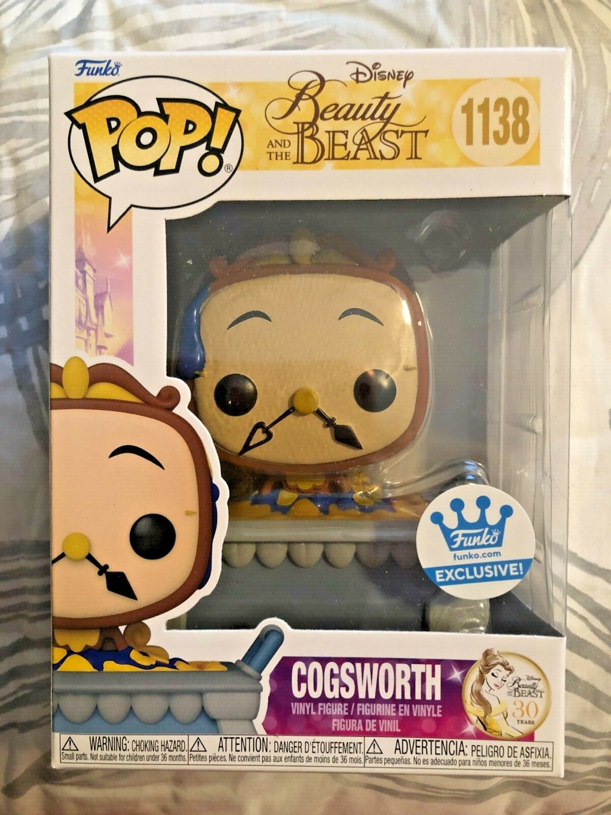 Funko Pop! COGSWORTH IN COBBLER PAN #1138 - BEAUTY AND THE BEAST Funko ...