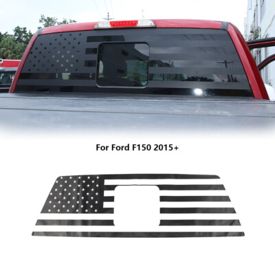 American Flag Rear Window Sticker Decal for Ford F150 Carbon Fiber ...