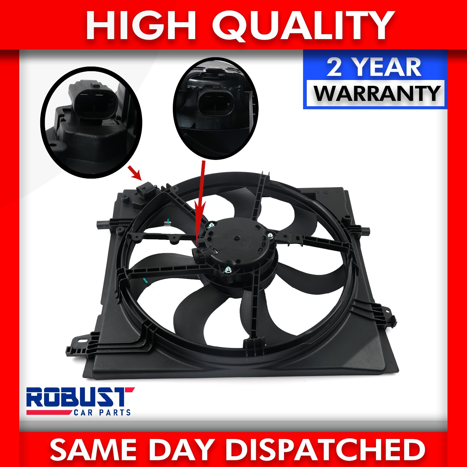 ENGINE COOLING RADIATOR FAN FOR NISSAN X-TRAIL QASHQAI RENAULT KADJAR ...