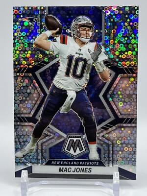 MAC JONES 2022 PANINI MOSAIC NO HUDDLE #133 DISCO PRIZM NE PATRIOTS ...