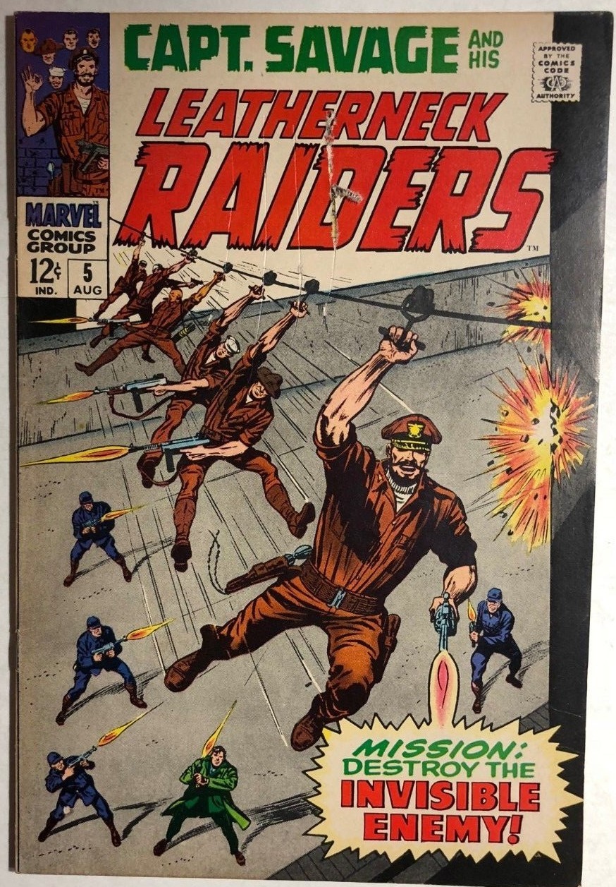 CAPT. SAVAGE AND HIS LEATHERNECK RAIDERS #5 (1968) Marvel Comics VG | eBay