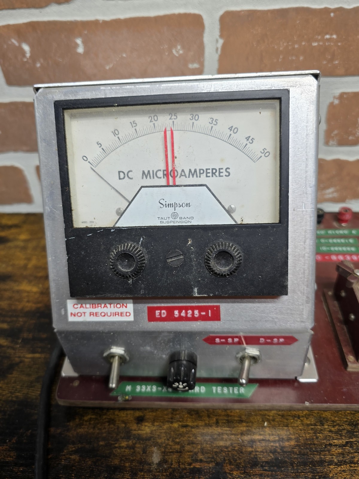 Vintage Simpson DC Microampere Meter Taut Band Suspension in Custom ...