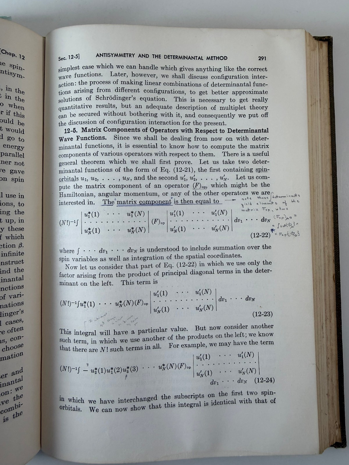 Quantum Theory Of Atomic Structure Vol. 1 By John C. Slater 1960 HC ...