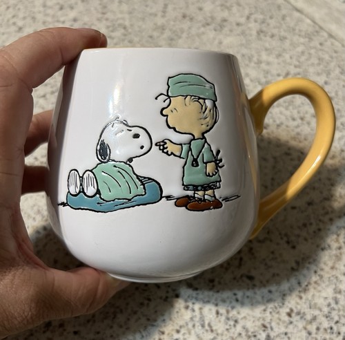 Peanuts Snoopy & Linus “Thank You!” Coffee Mug Cup 16 oz Health Care ...