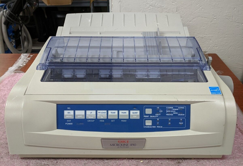 OKI Microline 490 24 Pin Pritner Model D22920A *Untested* | OO774 | eBay