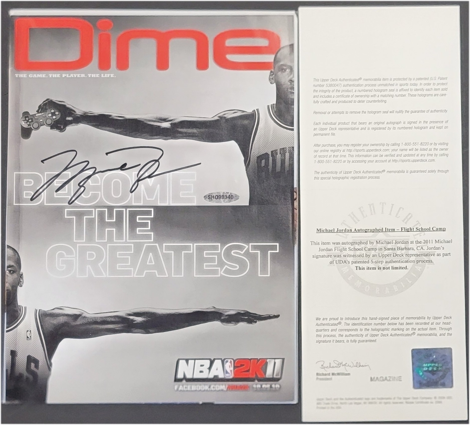 Michael Jordan Signed Autographed DIME Magazine Bulls The Best Ever OCT ...