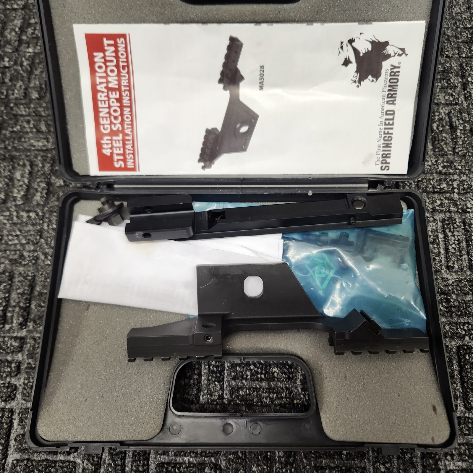 Springfield Armory M1 A1 Scope Mount MA5038 Model XD-9 With Case! 3rd ...