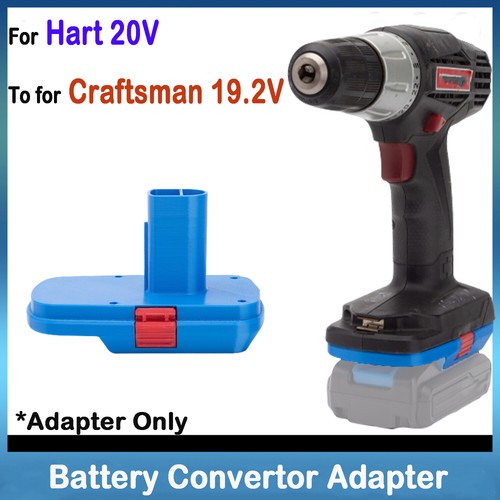 1X Adapter For Hart 20V Li-ion Battery Convert to for Craftsman 19.2v ...