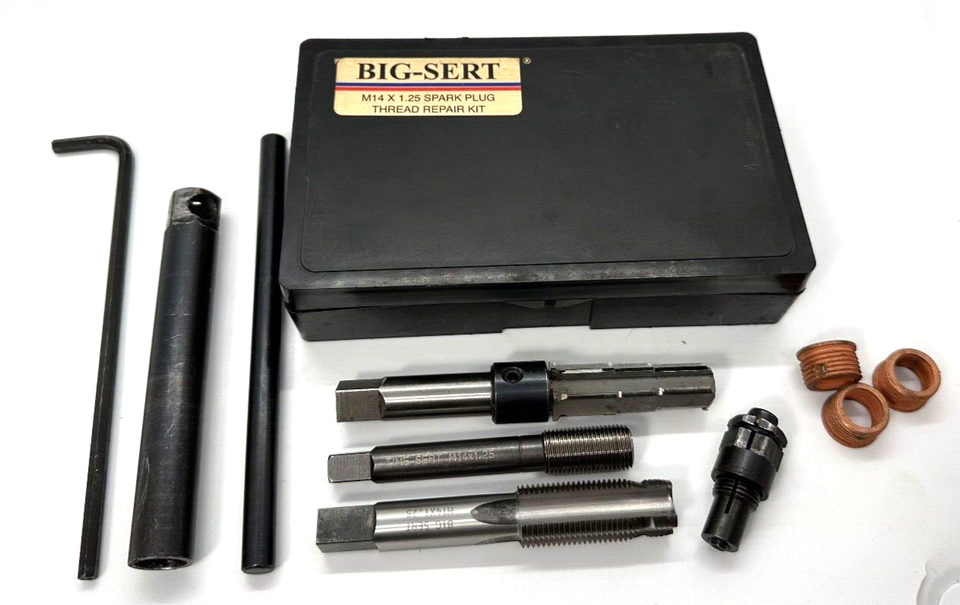 Time BIG Sert Thread Repair M14 x 1.25 Set Kit Tap Reamer Oversized ...