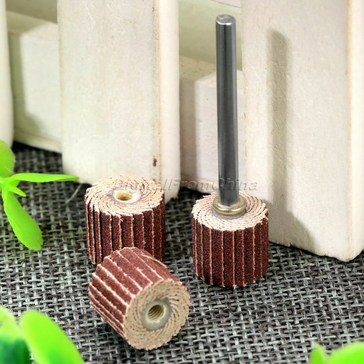 10Pcs 240# Grit Sanding Sandpaper Flap Wheel For Power Rotary Tool Dia ...