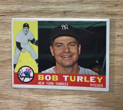 1960 Topps Baseball Bob Turley New York Yankees Card #270 | eBay