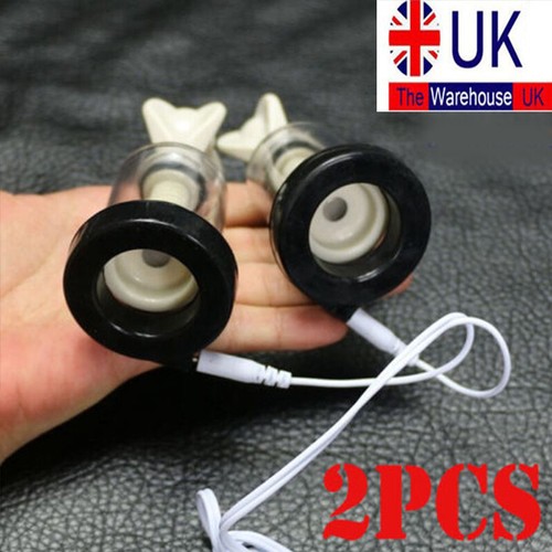 Female E-stim Shock Nipple Vacuum Pump Enlarger Rotary Cup Suction ...