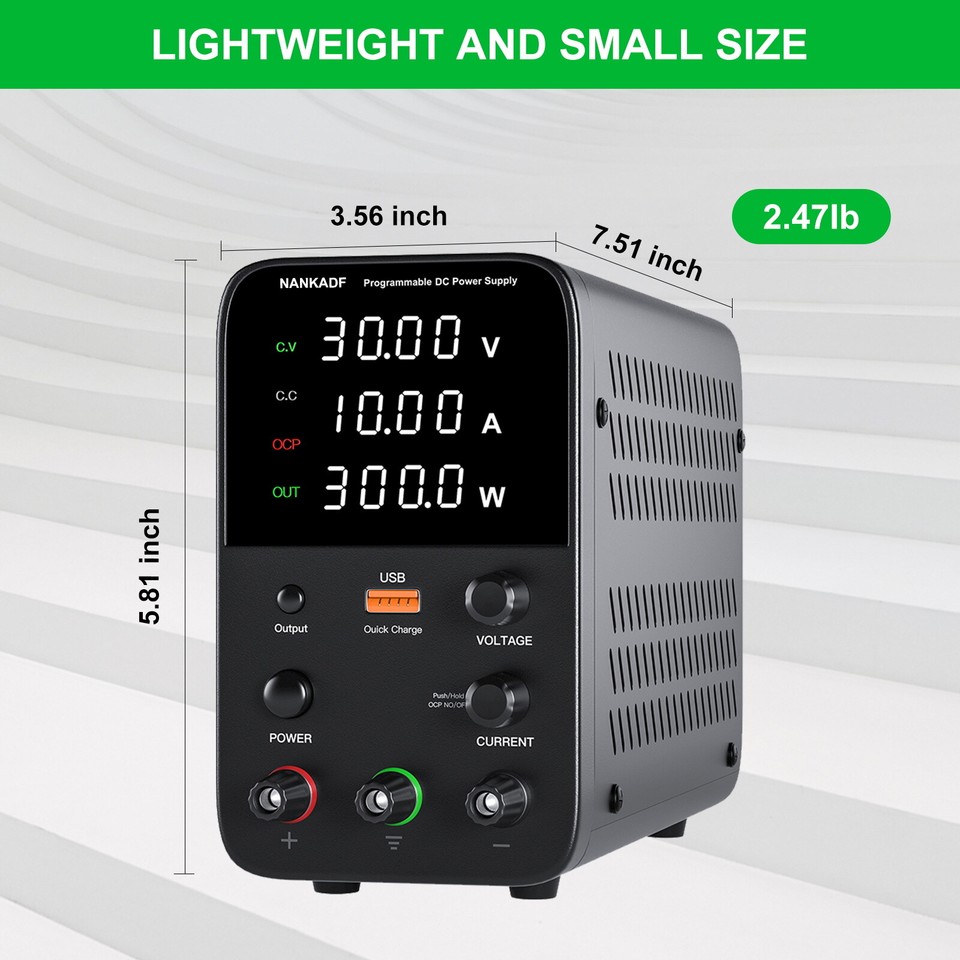 Adjustable 0-30/60/120/160V 2/5/10A DC Power Supply Lab Variable Bench ...