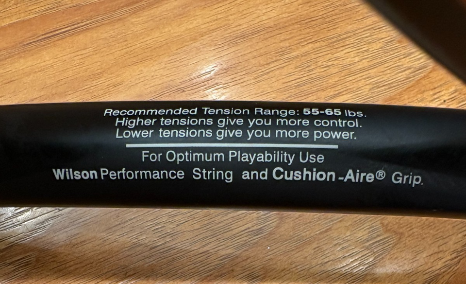 WILSON Pro Staff Classic 6.1 Midsize Midplus 95 Tennis Racket 4 5/8 ...