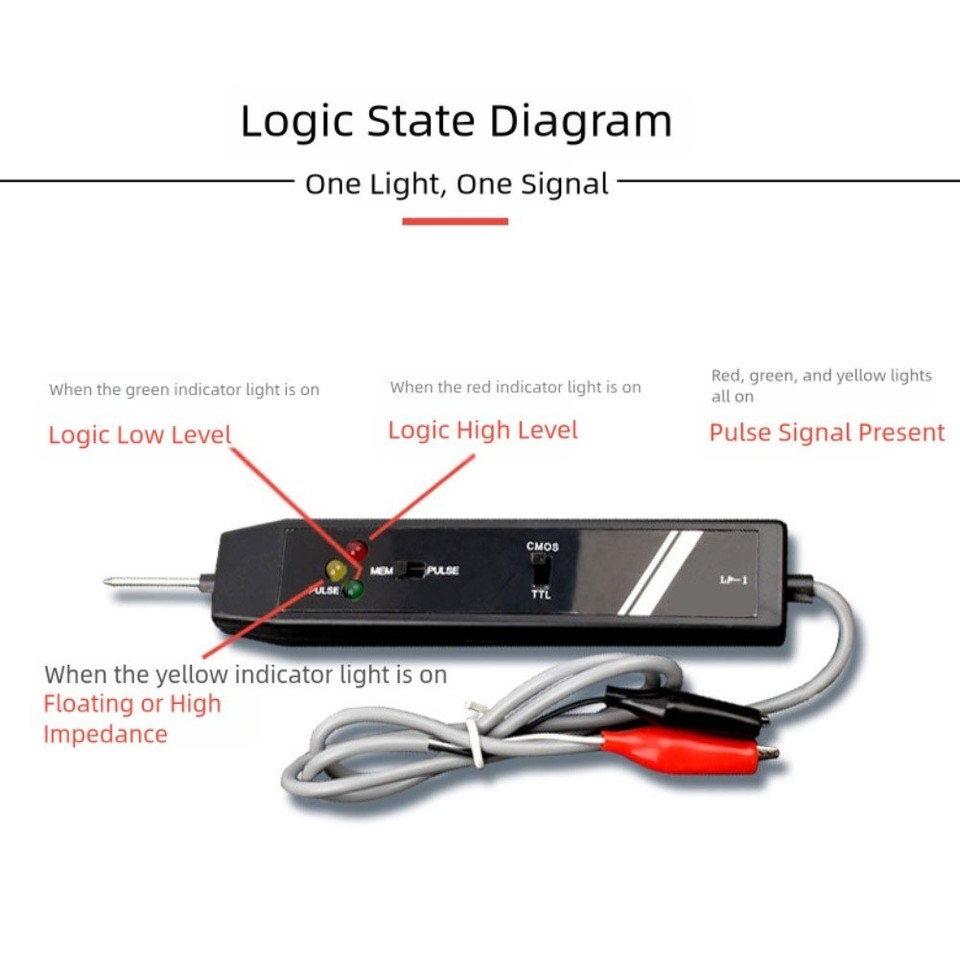 Logic State Indicator DTL CMOS Tester Circuit Test Probe High Frequency ...