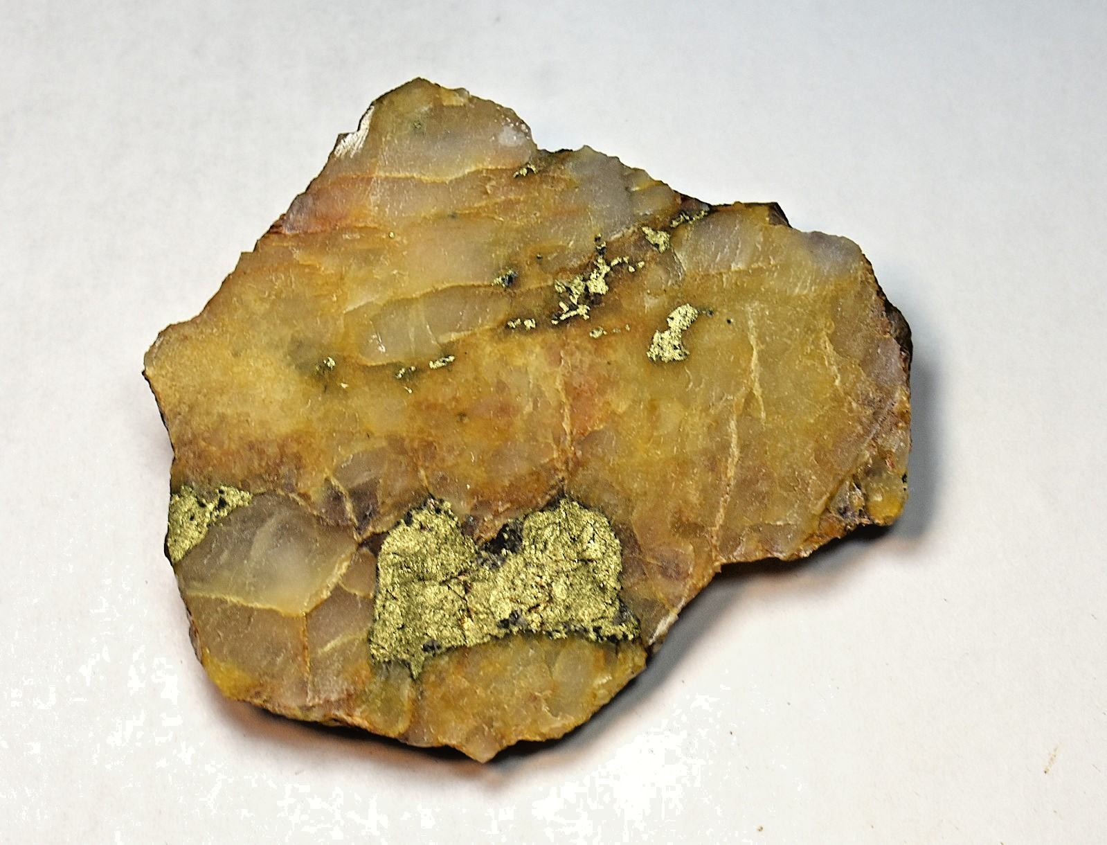 High Grade Gold Ore in Golden Quartz 1800s Ore Knob Copper Mine North ...